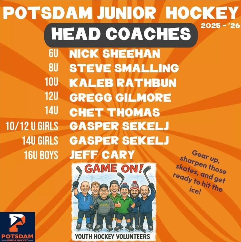 2025 PJHA Coaches – Potsdam Junior Hockey Association